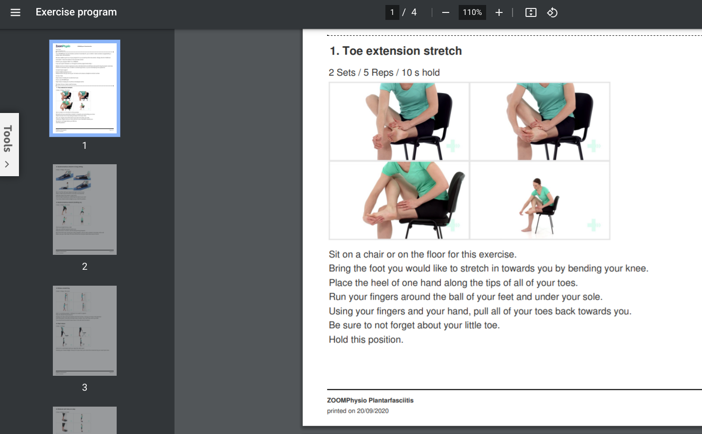 Plantar Fasciitis Plan | ZoomPhysio